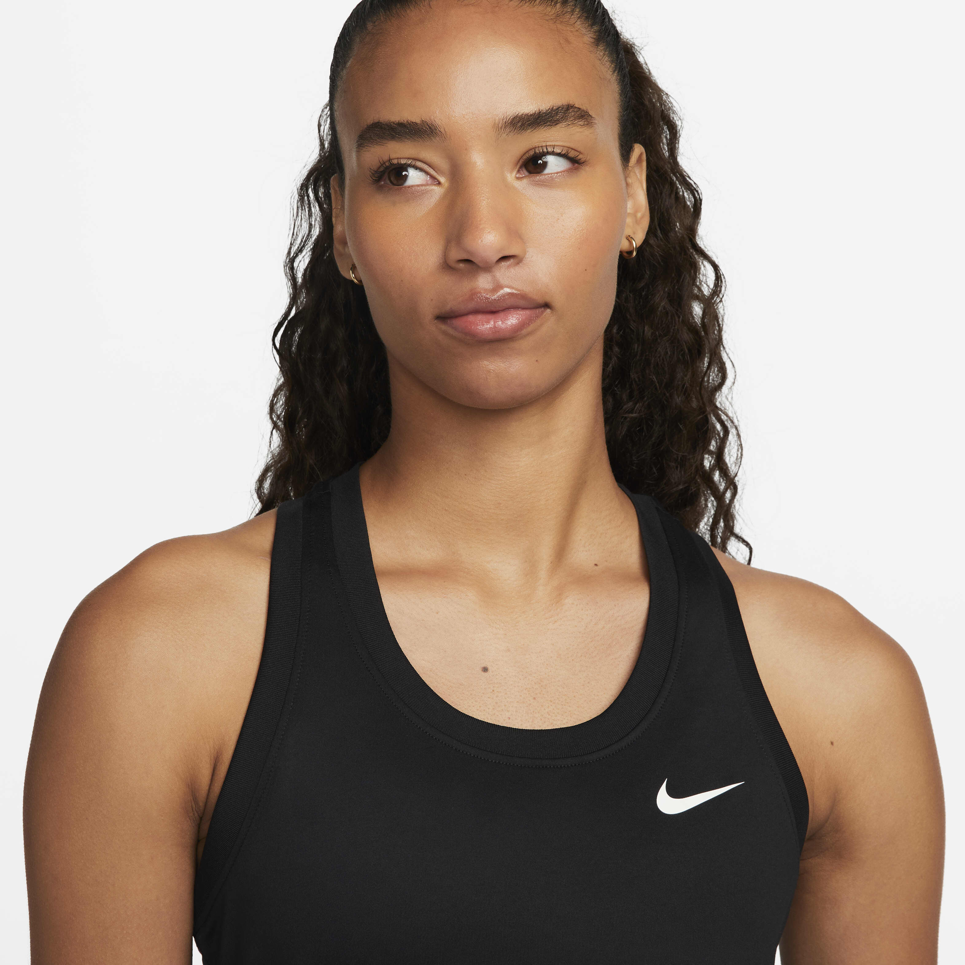 Buy Nike Dri-FIT Women's Racerback Tank - Black/White @ Nike Qatar