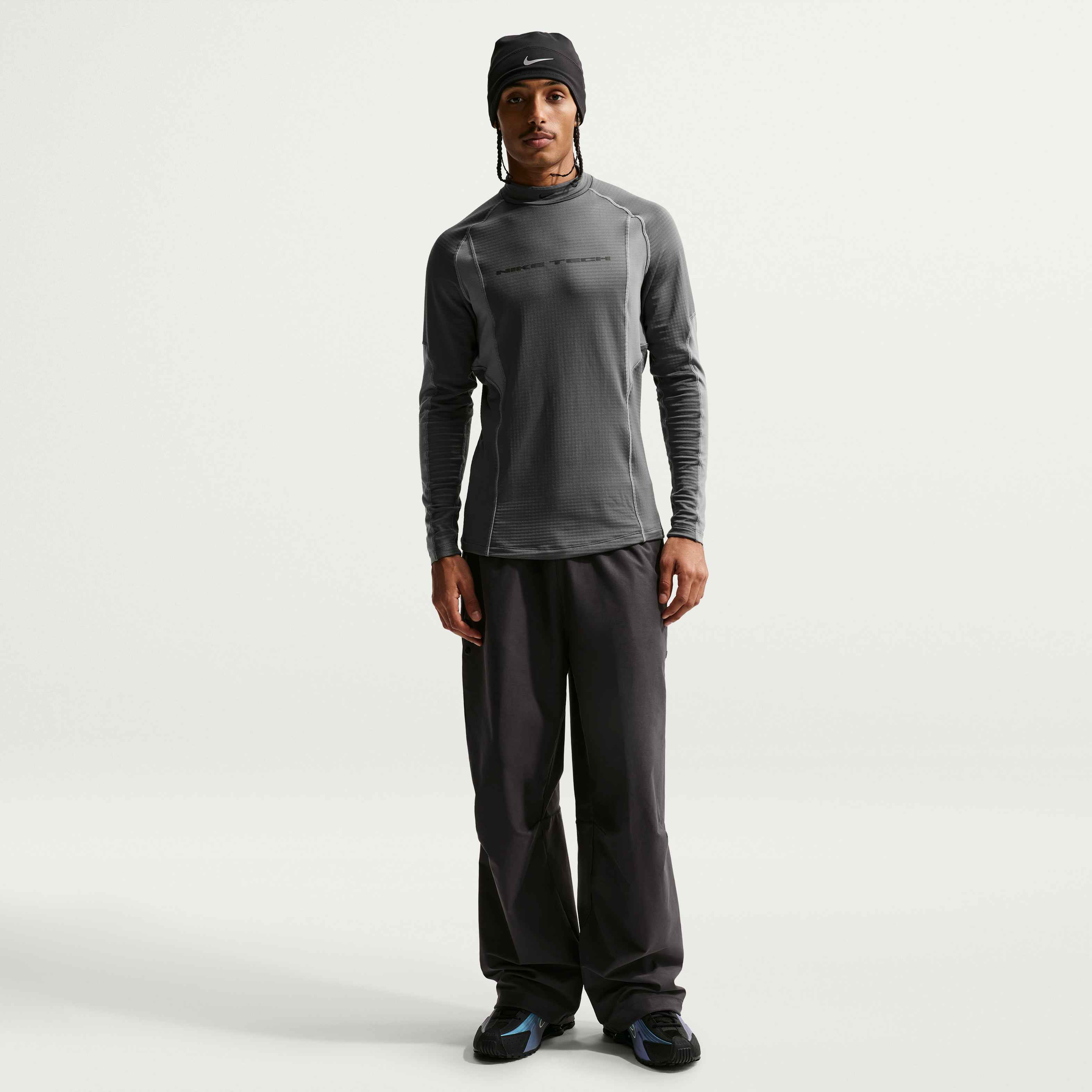 Buy Nike Tech Men's Dri-FIT Shori-Knit Trousers - Anthracite/Black ...