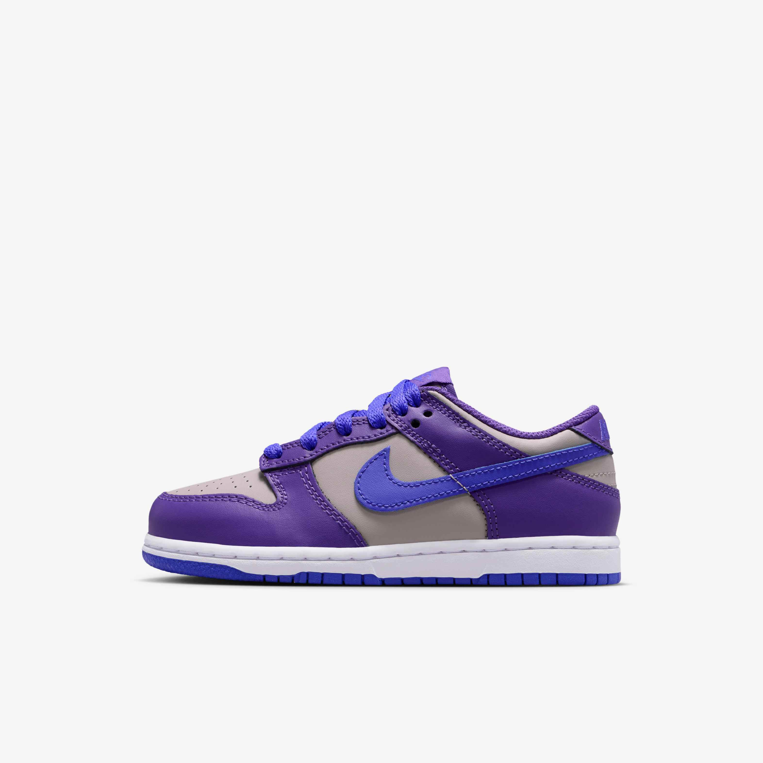 Buy Nike Dunk Low Younger Kids' Shoes - College Grey/Wild Grape/White ...