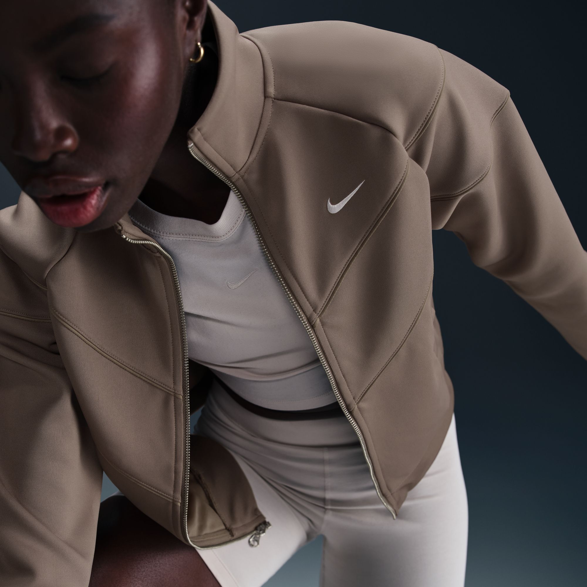 Buy Nike Sportswear Windrunner Women's Jacket - Mink Brown/White | Nike Qatar Official