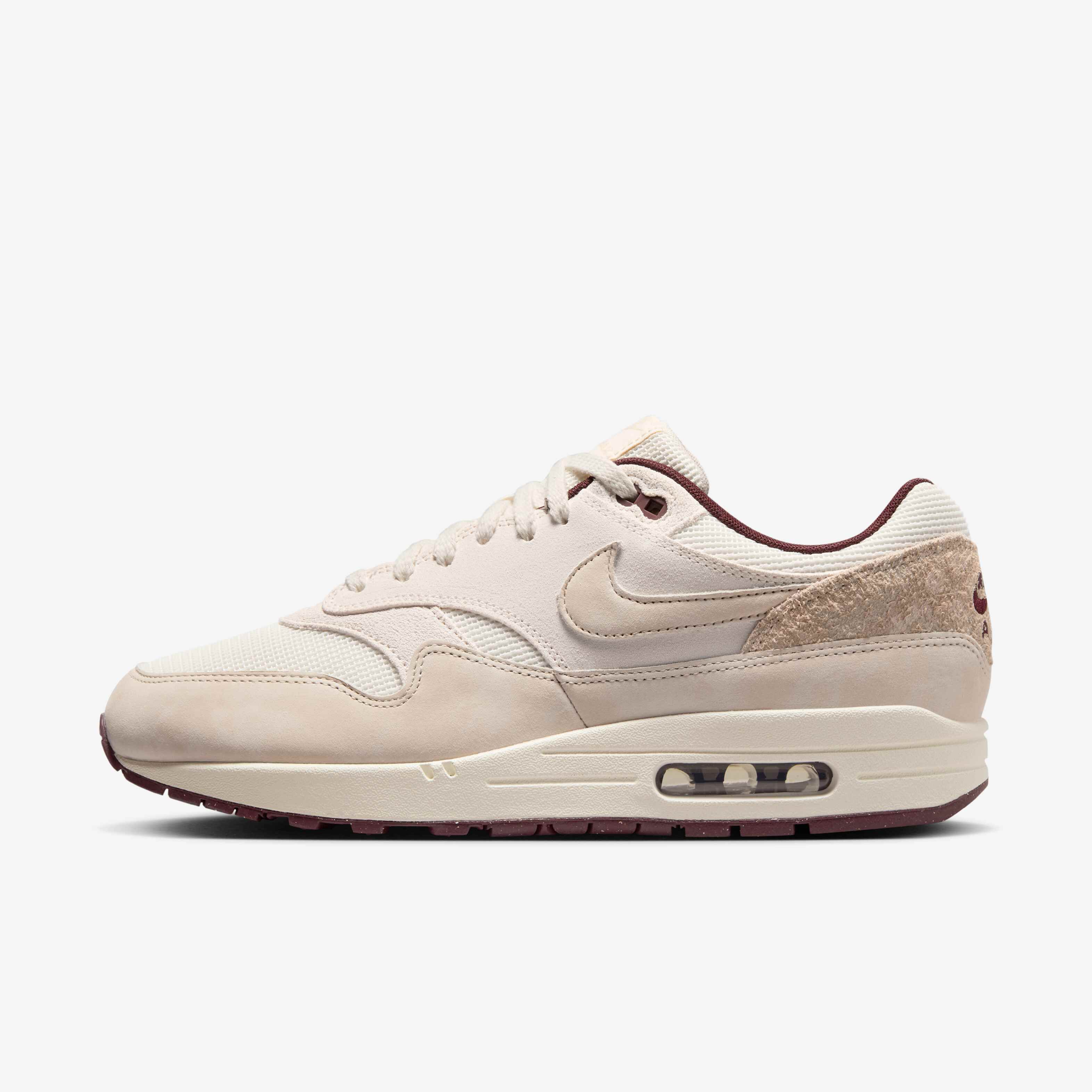 Buy Nike Air Max 1 Premium Men's Shoes - Sail/Phantom/Burgundy Crush ...