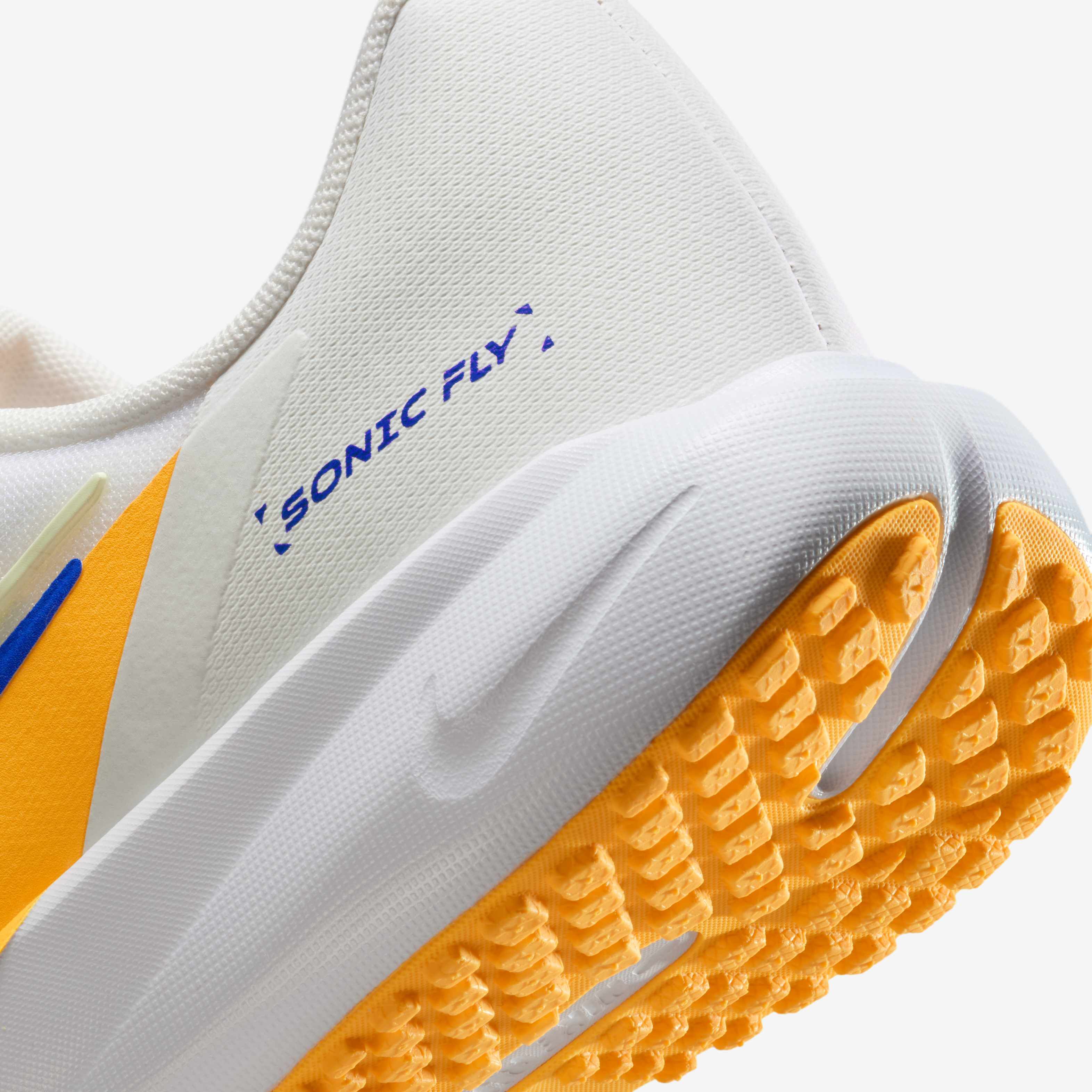 Buy Nike Sonic Fly Older Kids' Running Shoes - Summit White/Volt Tint ...