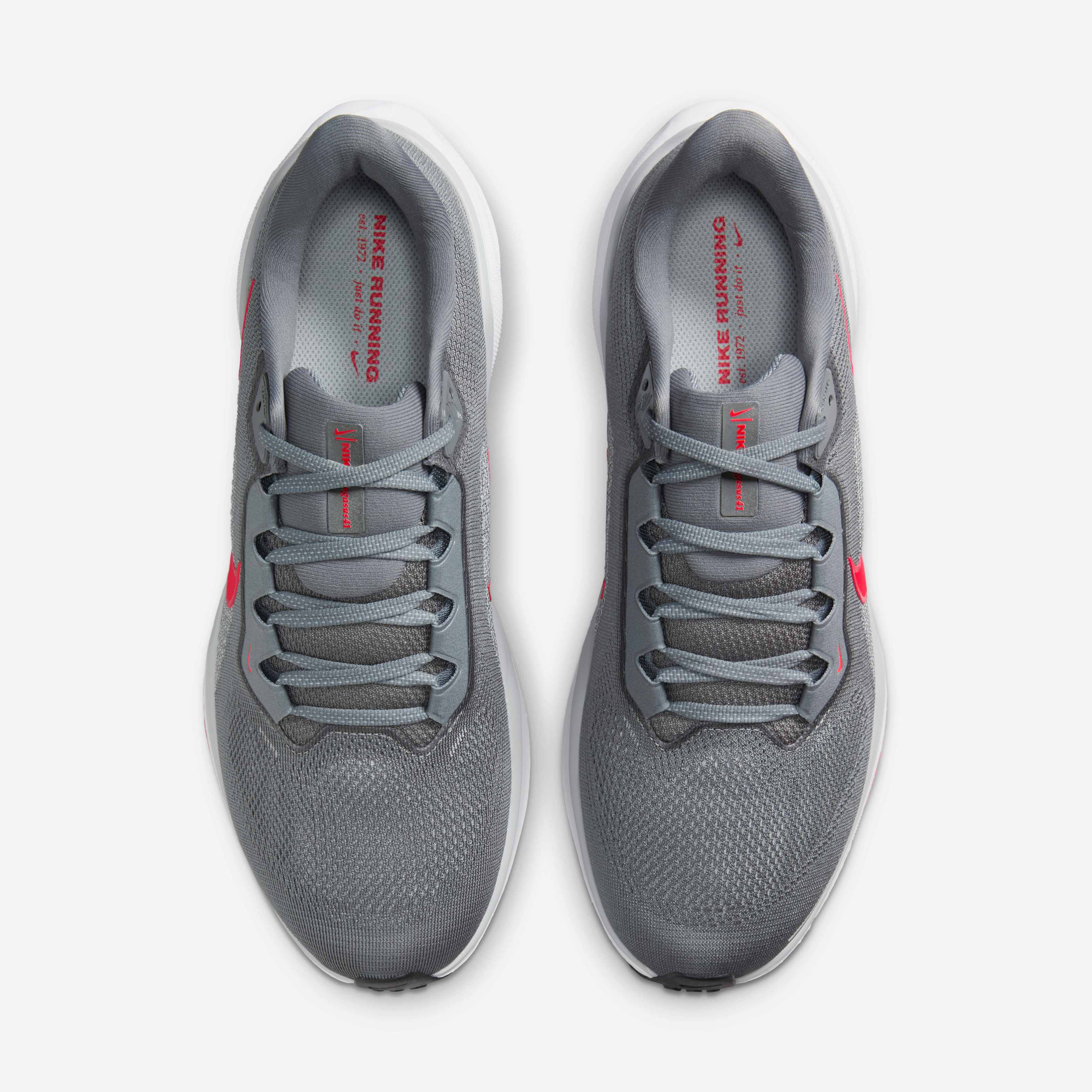 Buy Nike Pegasus 41 Men's Road Running Shoes - Cool Grey/Wolf Grey/Pure Platinum/Bright Crimson ...