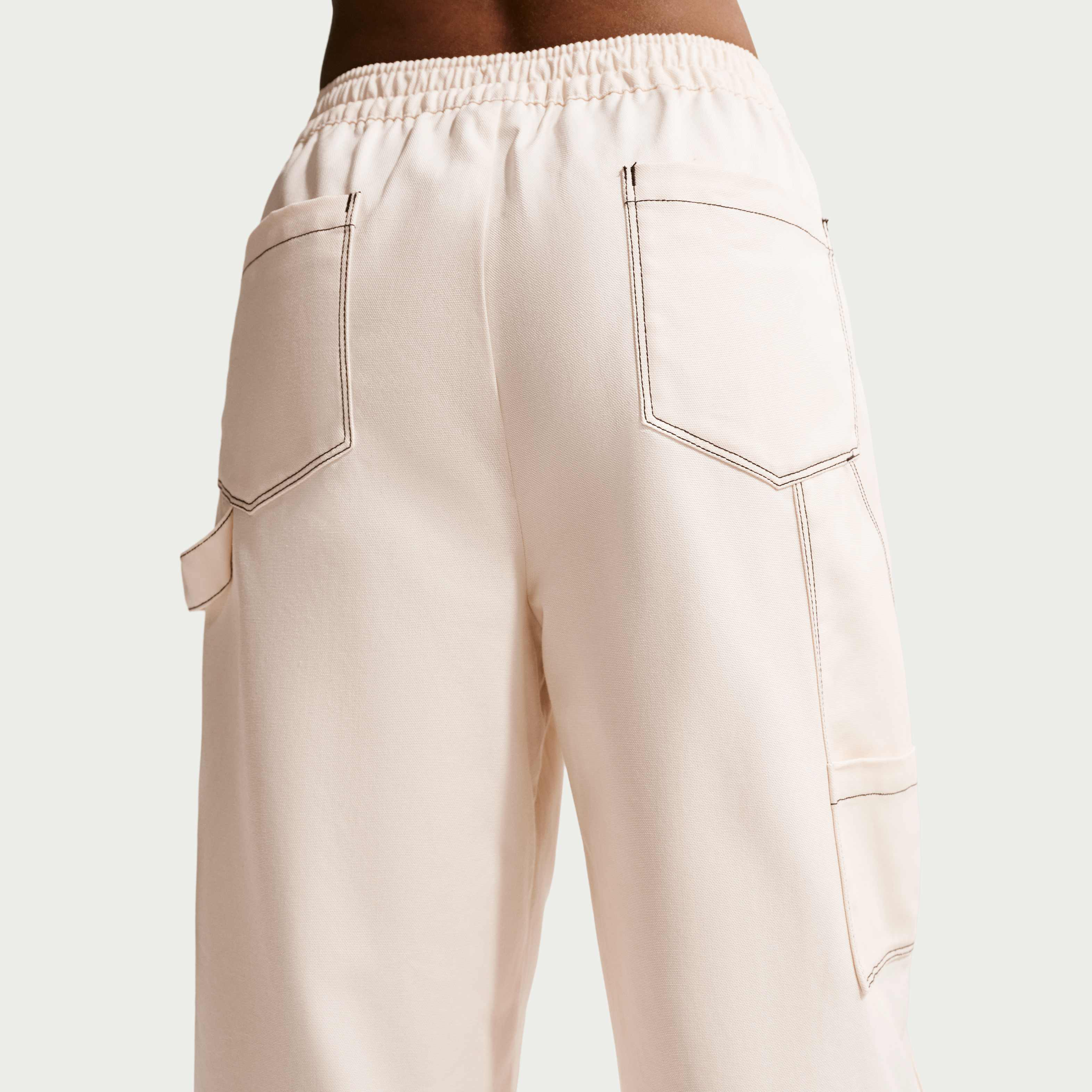 Buy Nike Sportswear Women's Loose Low-Rise Carpenter Trousers - Chalk ...