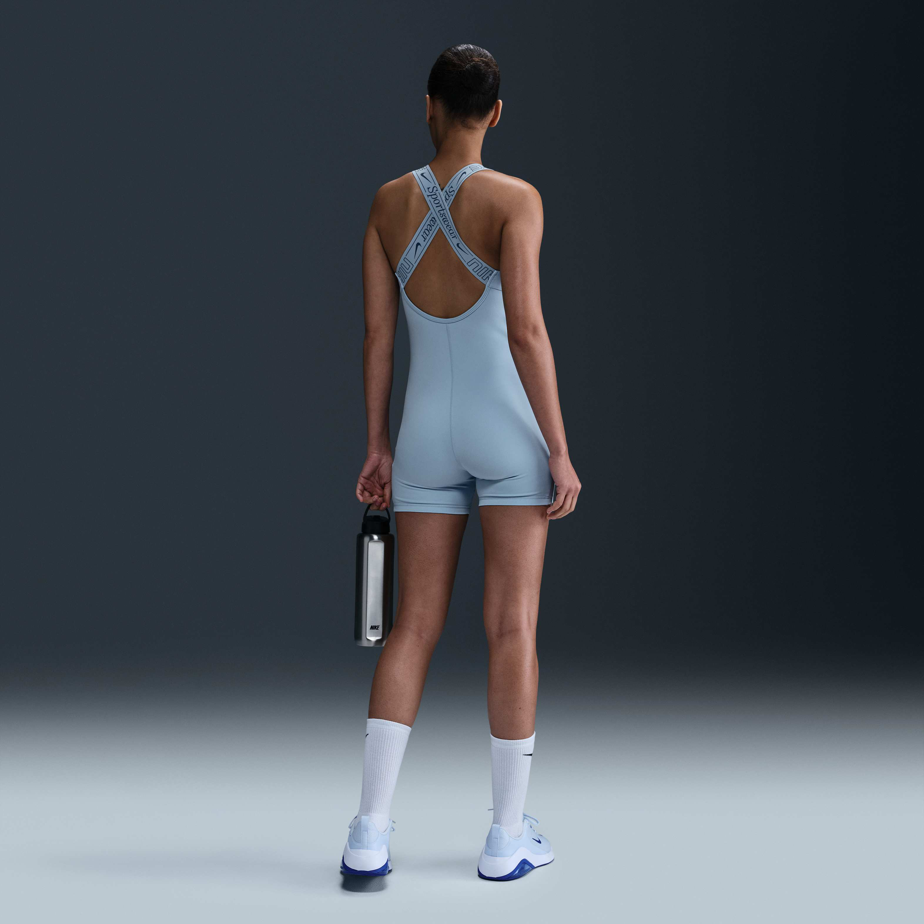 Buy Nike Women's Dri-FIT Bodysuit - Light Armoury Blue @ Nike Qatar