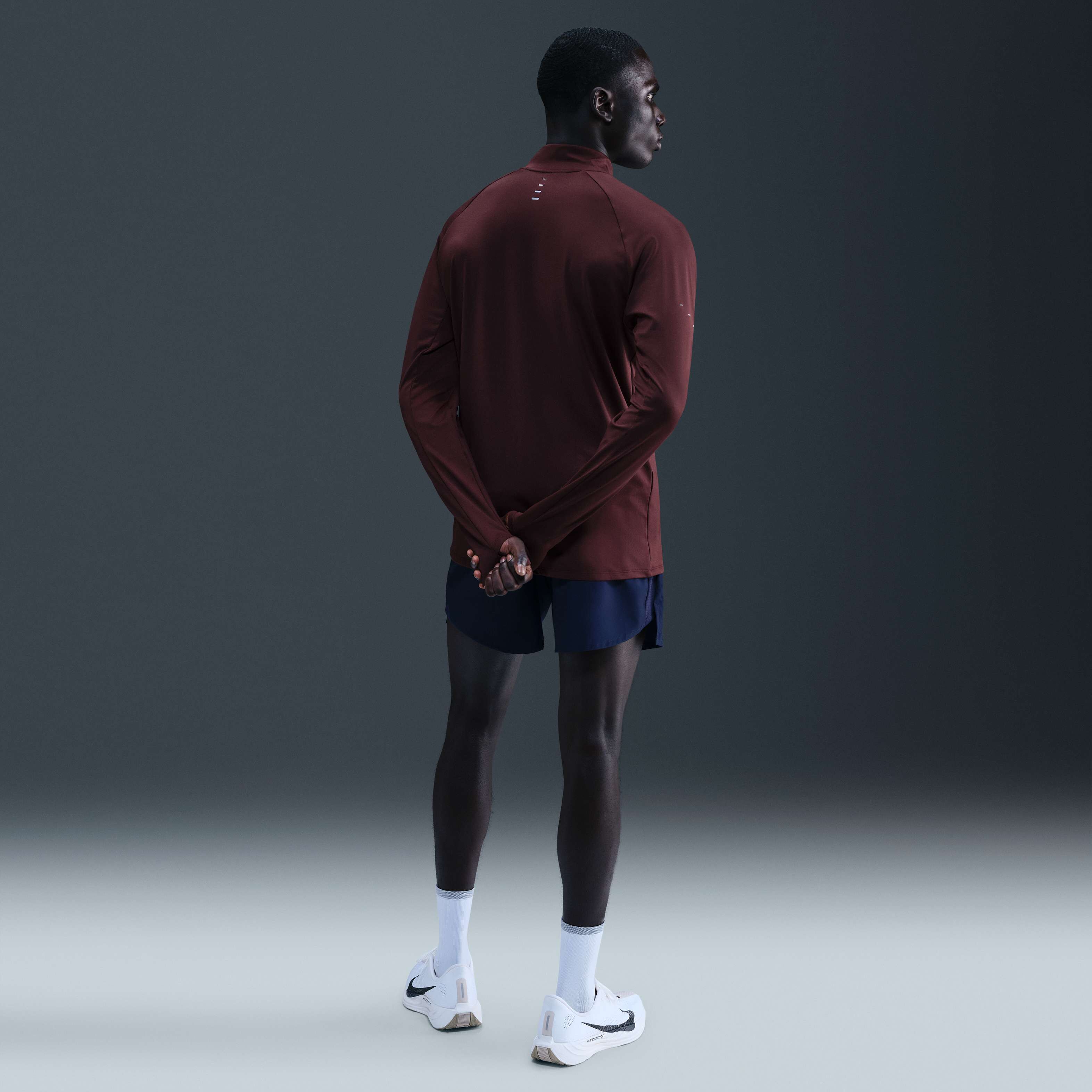 Buy Nike Stride Men's Dri-FIT 1/4-Zip Running Top - Burgundy Crush ...