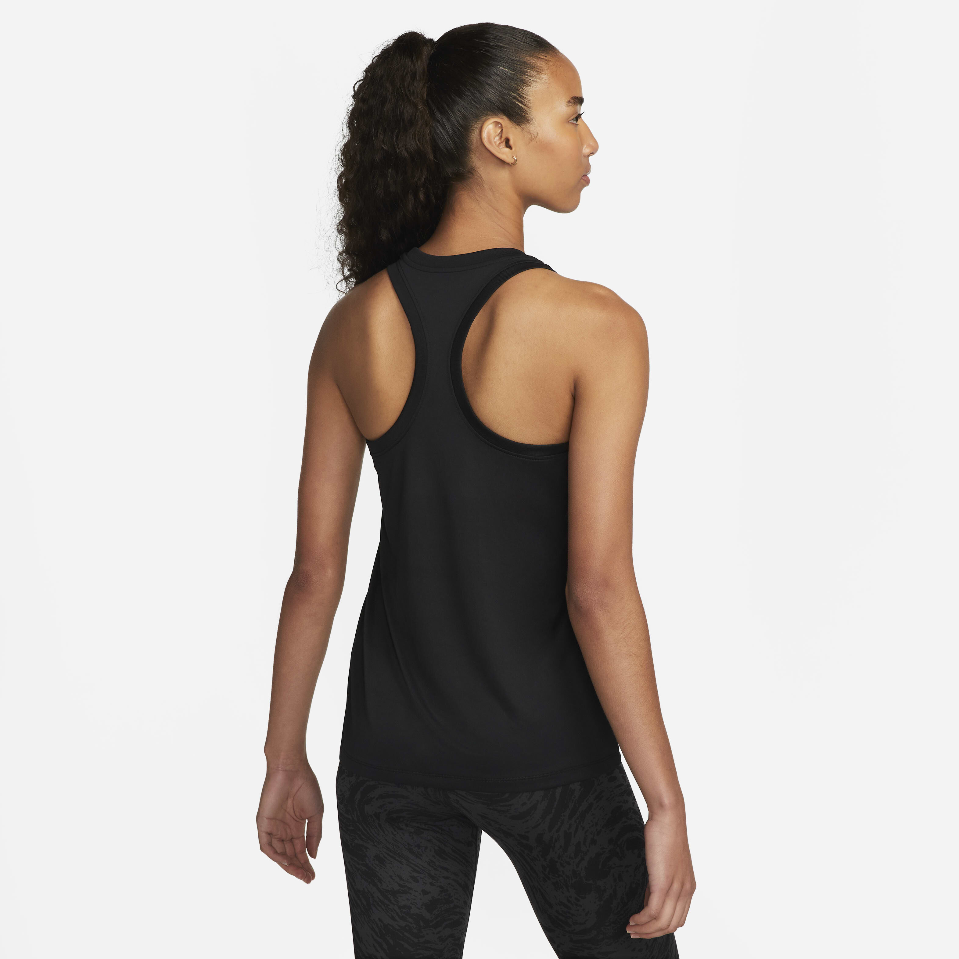 Buy Nike Dri-FIT Women's Racerback Tank - Black/White @ Nike Qatar