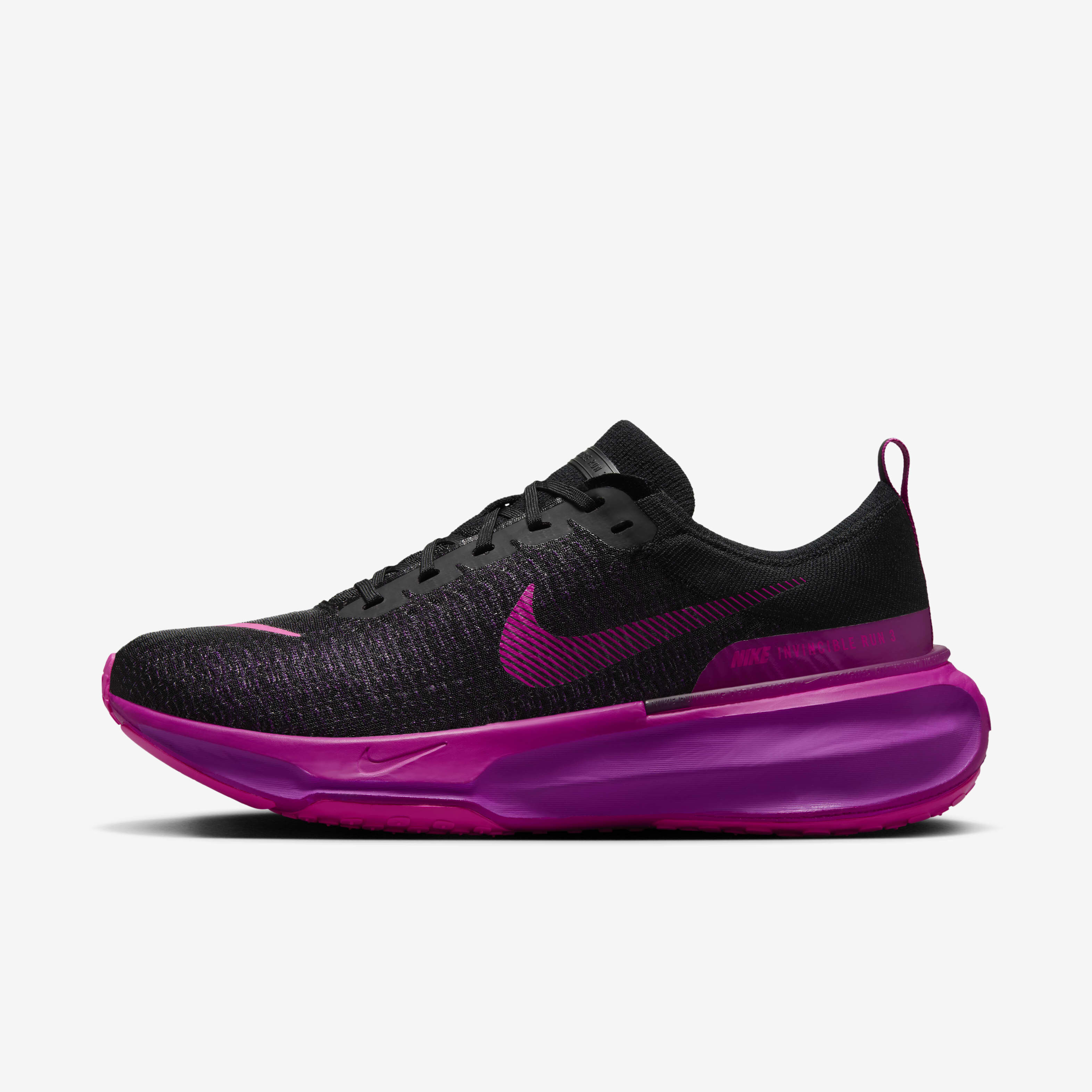 Buy Nike Invincible 3 Men's Road Running Shoes - Black/Vivid Grape ...