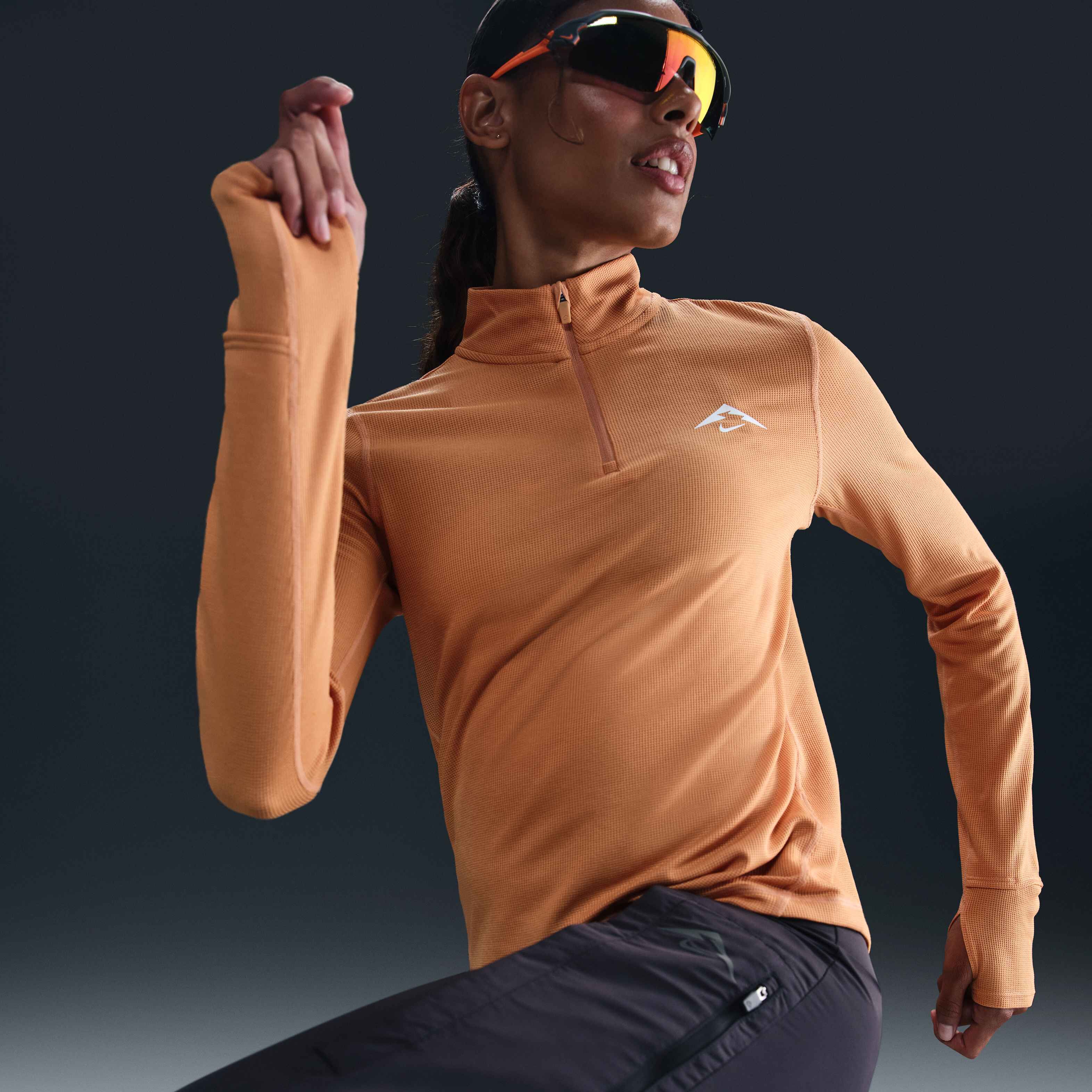 Buy Nike Trail Women's Dri-FIT 1/4-Zip Running Mid-Layer Top - Copper ...