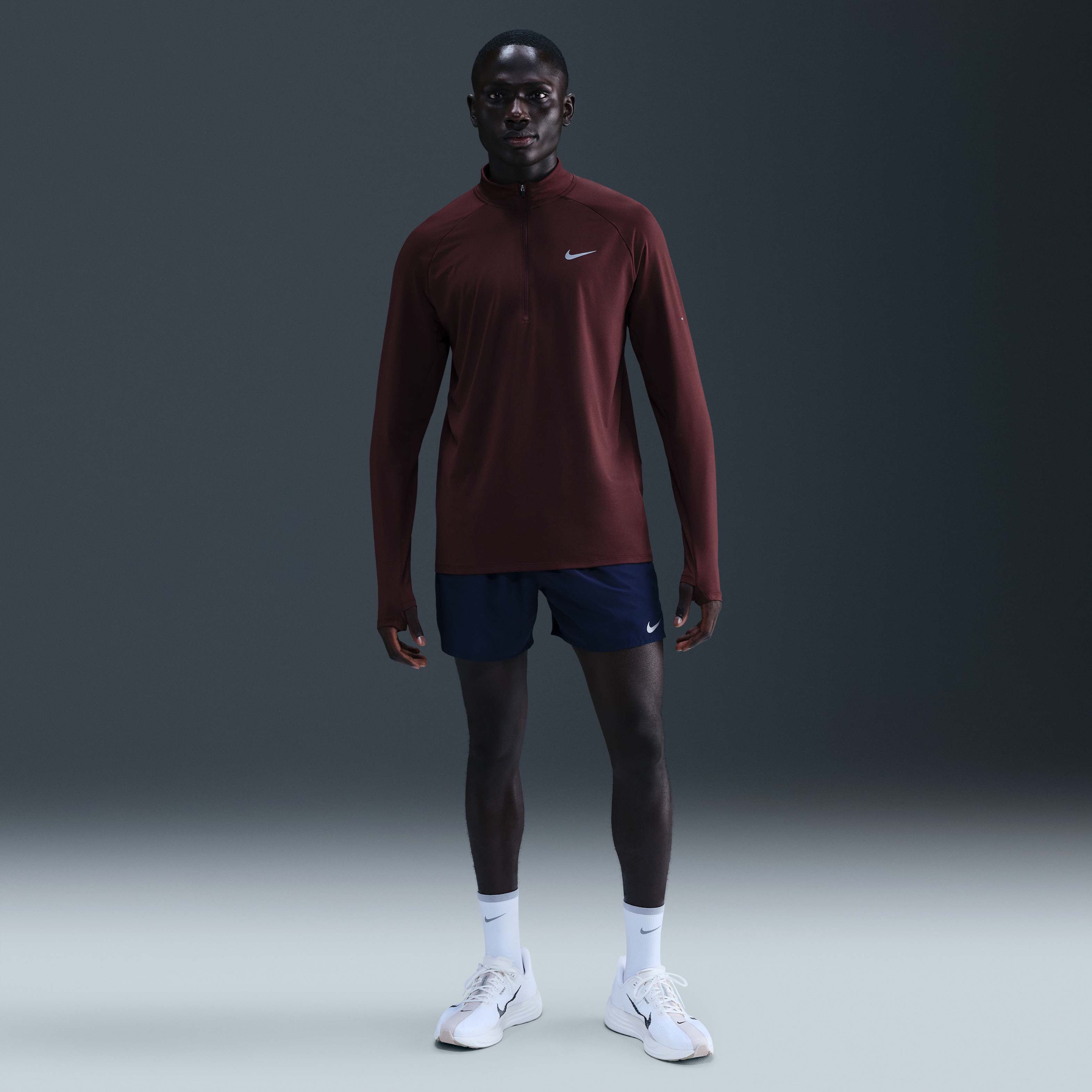 Buy Nike Stride Men's Dri-FIT 1/4-Zip Running Top - Burgundy Crush ...