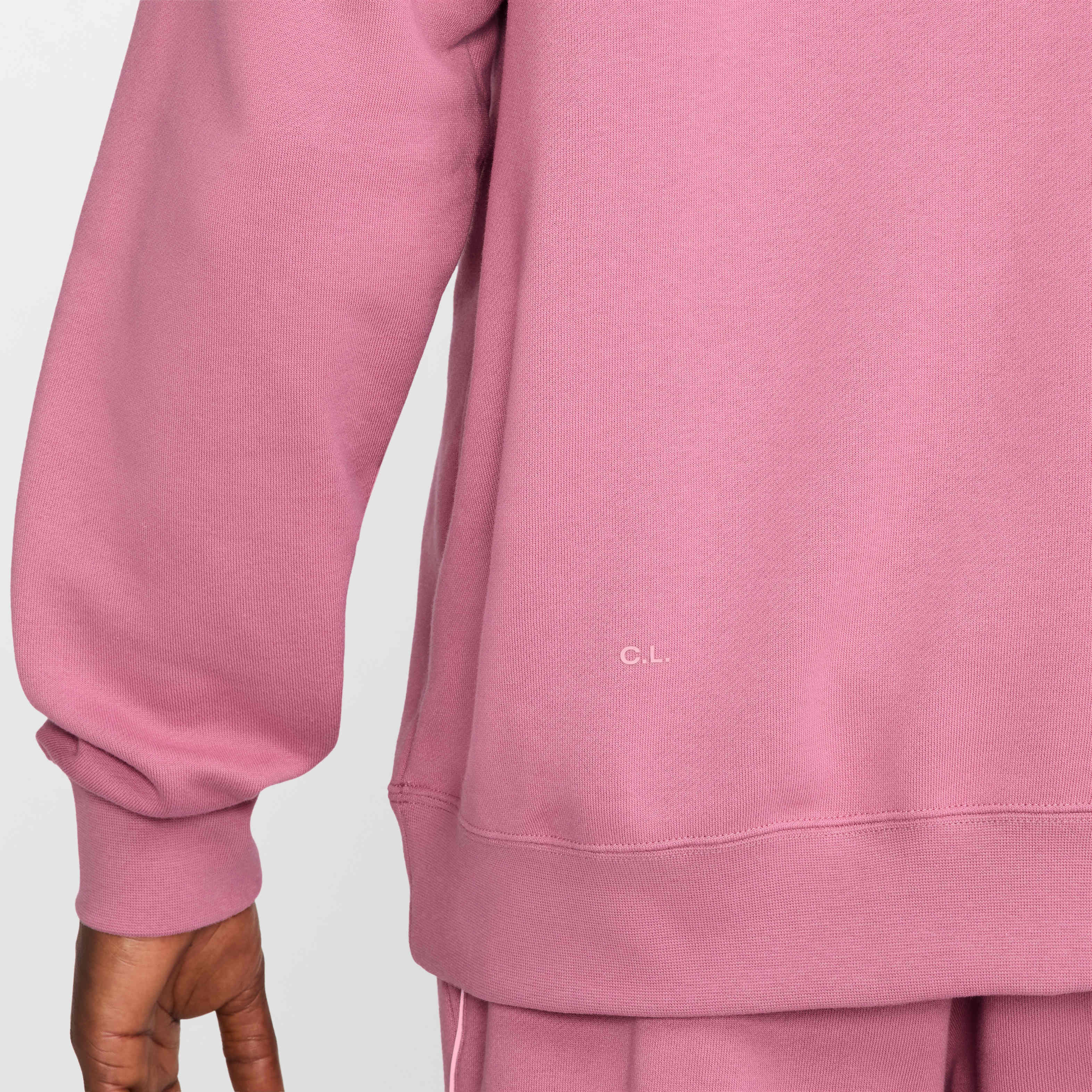 Buy NOCTA Men's Fleece CS Crew - Desert Berry/Elemental Pink @ Nike Qatar